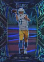 Justin Herbert 2020 Select #244 Club Level Green & Black Snakeskin /2 ...