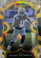 Michael Pittman Jr. 2020 Select #162 Premier Level Gold Die-Cut /10 PSA ...