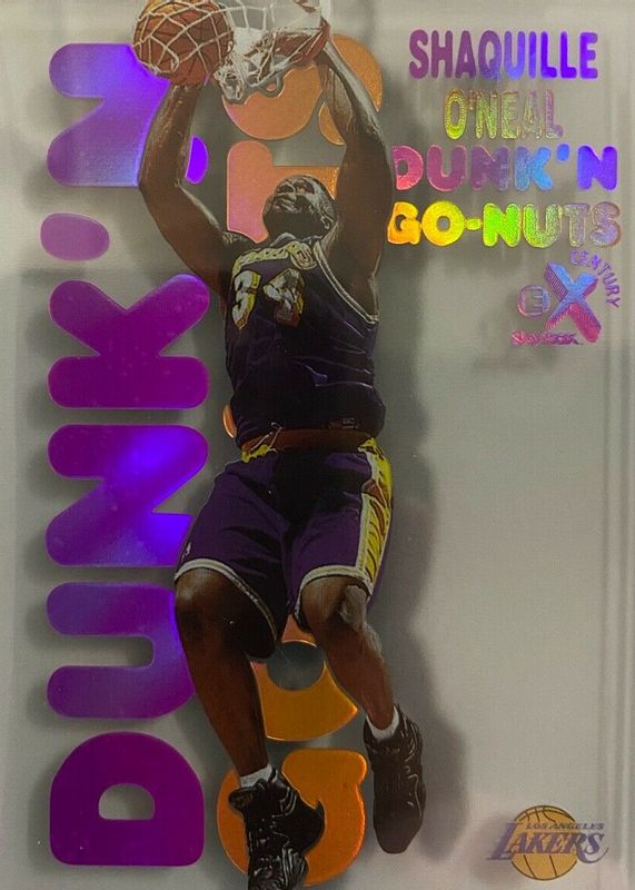 Shaquille O'Neal 1998 SkyBox E-X Century #9DG Dunk 'N Go-Nuts Price ...