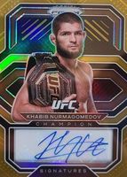 Khabib Nurmagomedov 2021 Prizm UFC #CS-KBN Champion Signatures - Gold ...