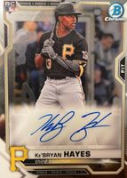 Ke'Bryan Hayes 2021 Bowman #CRA-KB Chrome Rookie Auto Price Guide ...