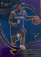 Immanuel Quickley 2020 Select #276 Courtside Neon Purple Pulsar /5 ...