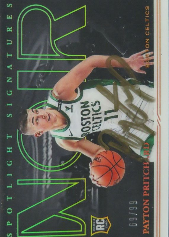 Payton Pritchard 2020 Noir Spotlight Signatures /99 Price Guide ...