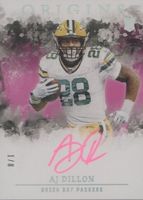 AJ Dillon 2020 Origins #RA-AJ Rookie Autographs - Pink FOTL /8 Price Guide - Sports Card Investor