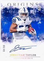 Jonathan Taylor 2020 Origins #RA-JT Rookie Autographs - Blue /49 Price ...