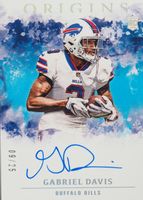 Gabriel Davis 2020 Origins #RA-GD Rookie Autographs - Turquoise /25 ...