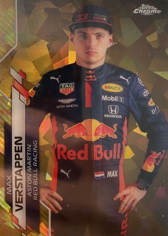 Max Verstappen 2020 Topps Chrome Formula 1 Sapphire Edition #6 Gold /50 ...