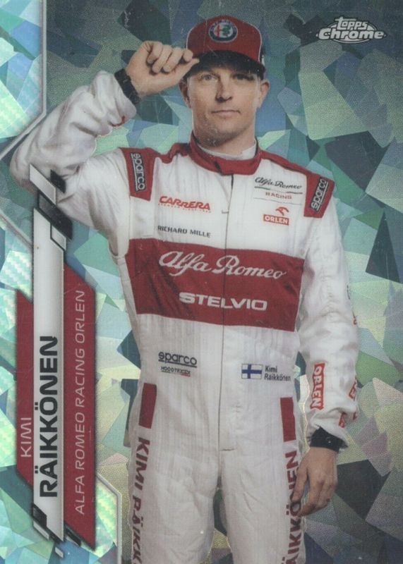 Kimi Raikkonen 2020 Topps Chrome Formula 1 Sapphire Edition #15 Aqua ...