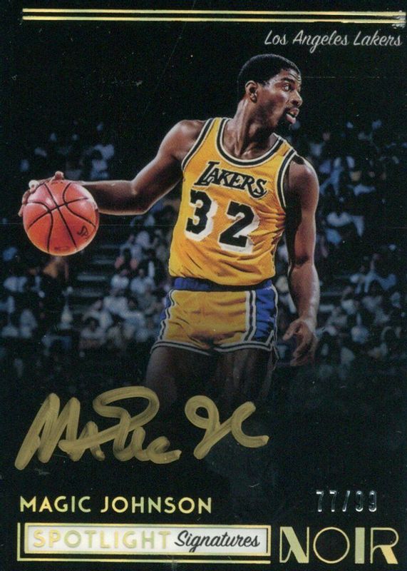 Magic Johnson 2018 Noir Spotlight Signatures /99 Price Guide - Sports ...