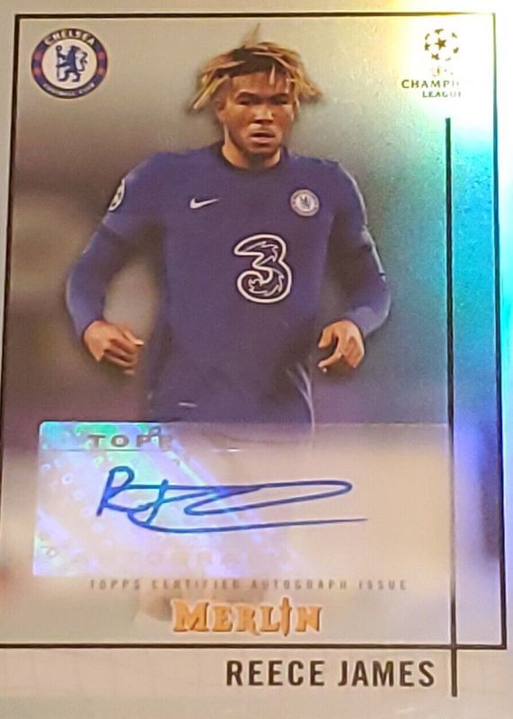 Reece James 2020 Topps Merlin Chrome UEFA Champions League Chrome ...