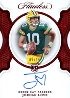 Jordan Love 2020 Flawless #FRS-JLO Flawless Rookie Signatures - Ruby ...
