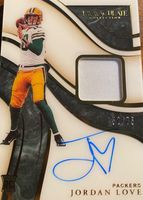 Jordan Love 2020 Immaculate #ISP4 Immaculate Rookie Signature Patches ...