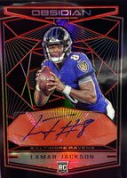 Lamar Jackson 2018 Obsidian #RKA-LJ Rookie Autographs - Electric Etch ...