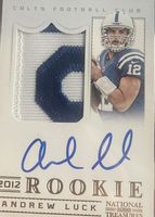 Andrew Luck 2012 National Treasures #301 Rookie Patch Auto - Gold /49 ...