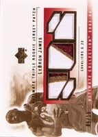 LeBron James 2003 Upper Deck Ultimate Collection #LJ-3P Ultimate Triple ...