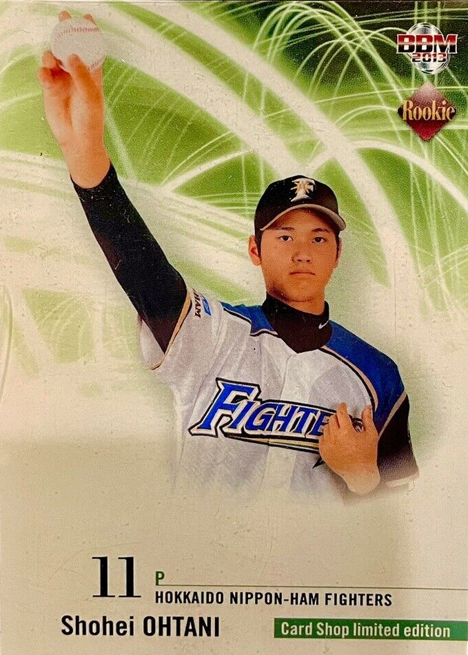 Shohei Ohtani 2013 BBM Rookie Edition Card Shop Promo (w/T. Sugano ...