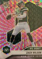 Zach Wilson 2021 Mosaic #243 NFL Debut - FOTL Pink Swirl /11 Price ...