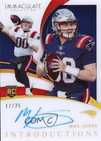 Mac Jones 2021 Immaculate #II-MJ Immaculate Introductions Autographs ...