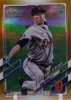 Tarik Skubal 2021 Topps Chrome Update #USC82 Rookie Debut - Gold Refractor /50 Price Guide ...