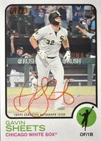 Gavin Sheets 2022 Topps Heritage #ROA-GS Real One Autographs - Red Ink ...