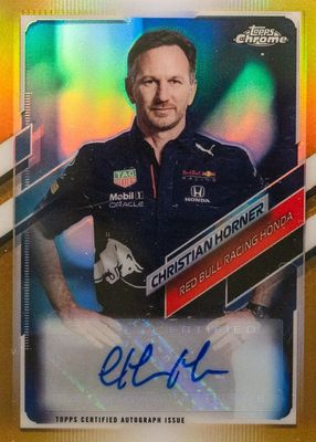 Christian Horner 2021 Topps Chrome Formula 1 #CA-CH Autographs - Green ...