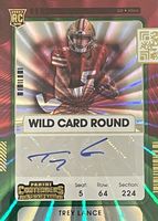Trey Lance 2021 Contenders #103 Rookie Ticket Auto - Wild Card Price ...