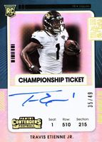 Travis Etienne Jr. 2021 Contenders #112 Rookie Ticket Auto ...