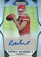 Patrick Mahomes II 2017 Prizm #RA-PM Rookie Autographs Price Guide ...