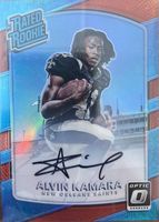 Alvin Kamara 2017 Optic #199 Rated Rookie Autographs - Red /50 Price ...
