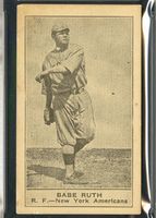 Babe Ruth 1922 E122 American Caramel Base Price Guide - Sports Card ...