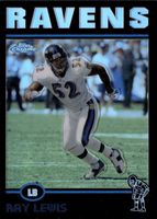 Ray Lewis 2004 Topps Chrome #87 Black Refractor /100 BGS 10 PRISTINE ...
