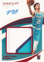 LaMelo Ball 2020 Immaculate #PPA-LMB Premium Patch Autographs - Red ...