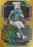 Jaylen Waddle 2021 Prizm #338 FOTL Gold Shimmer /10 Price Guide ...