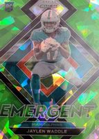 Jaylen Waddle 2021 Prizm #E-8 Emergent - Green Price Guide - Sports ...