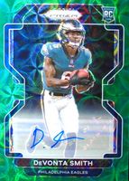 DeVonta Smith 2021 Prizm #335 Rookie Autographs - Green Scope /75 Price ...