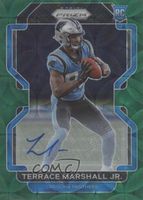 Terrace Marshall Jr. 2021 Prizm #348 Rookie Autographs - Green Scope ...