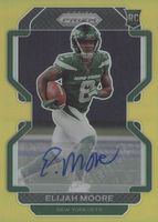 Elijah Moore 2021 Prizm #346 Rookie Autographs - Gold /10 Price Guide ...