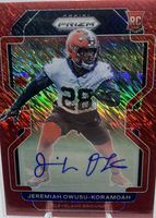 Jeremiah Owusu-Koramoah Football Cards Price Guide - Sports Card Investor