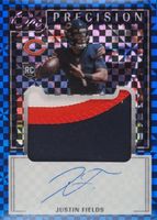 Justin Fields 2021 One #304 Precision Rookie Patch Autographs - Blue ...