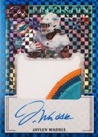 Jaylen Waddle 2021 One #308 Precision Rookie Patch Autographs - Blue ...