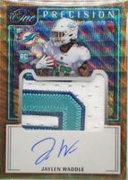 Jaylen Waddle 2021 One #308 Precision Rookie Patch Autographs - Gold ...