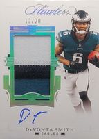 DeVonta Smith 2021 Flawless #RPA-DVA Rookie Patch Auto - Silver (/20 ...