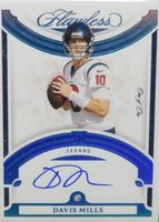 Davis Mills 2021 Flawless #RGS-DMI Rookie Gems Signatures - Platinum /1 ...