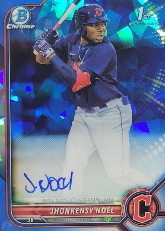 Jhonkensy Noel 2022 Bowman Sapphire Edition Chrome Prospect Auto #BSPA ...