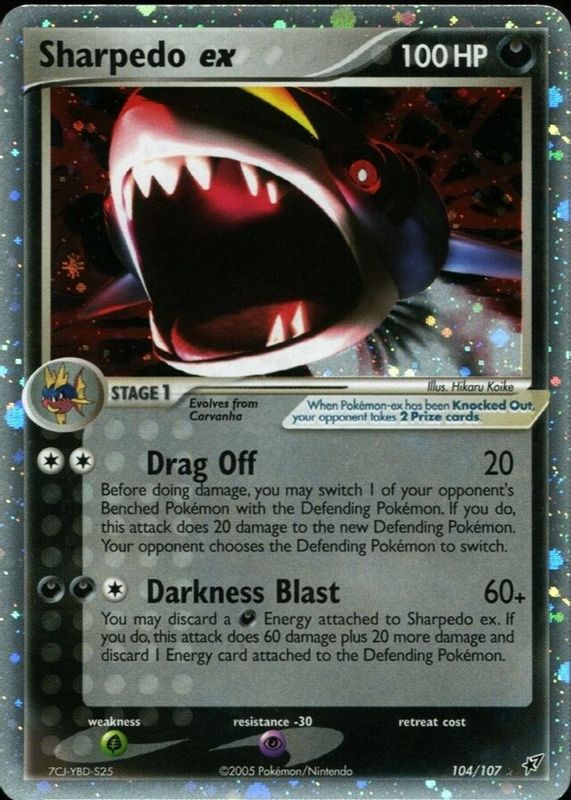Sharpedo ex 2005 EX: Deoxys #104/107 Holo PSA 9 Price Guide - Sports ...