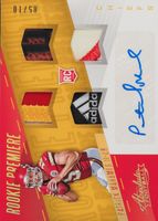 Patrick Mahomes II 2017 Absolute #249 Rookie Premiere Quad Material ...