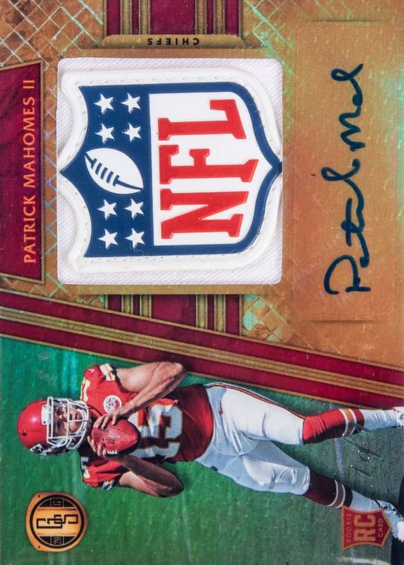 Patrick Mahomes II 2017 Gold Standard #307 Rookie Jersey Autographs ...