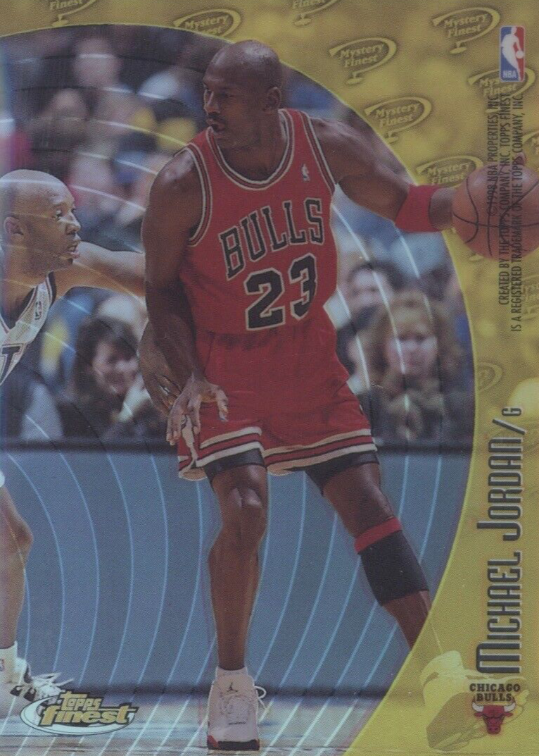 Michael Jordan 1998 Topps Finest #M1 Mystery Finest - Refractor (w/K ...