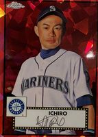 Ichiro Suzuki 2021 Topps Chrome Platinum Anniversary #492 Red Atomic ...