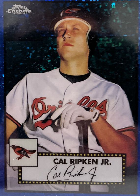 Cal Ripken Jr. 2021 Topps Chrome Platinum Anniversary #498 Blue Mini ...